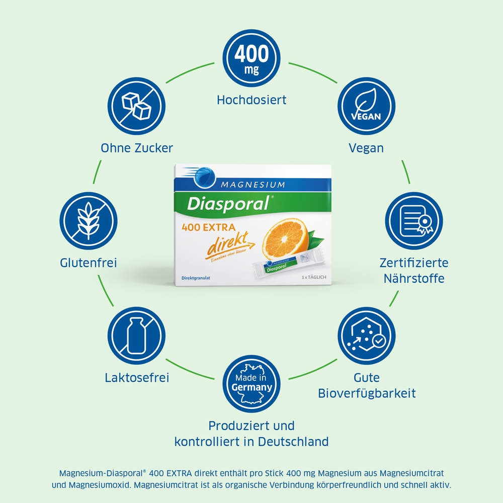Magnesium-Diasporal® 400 EXTRA direkt - Direktgranulat